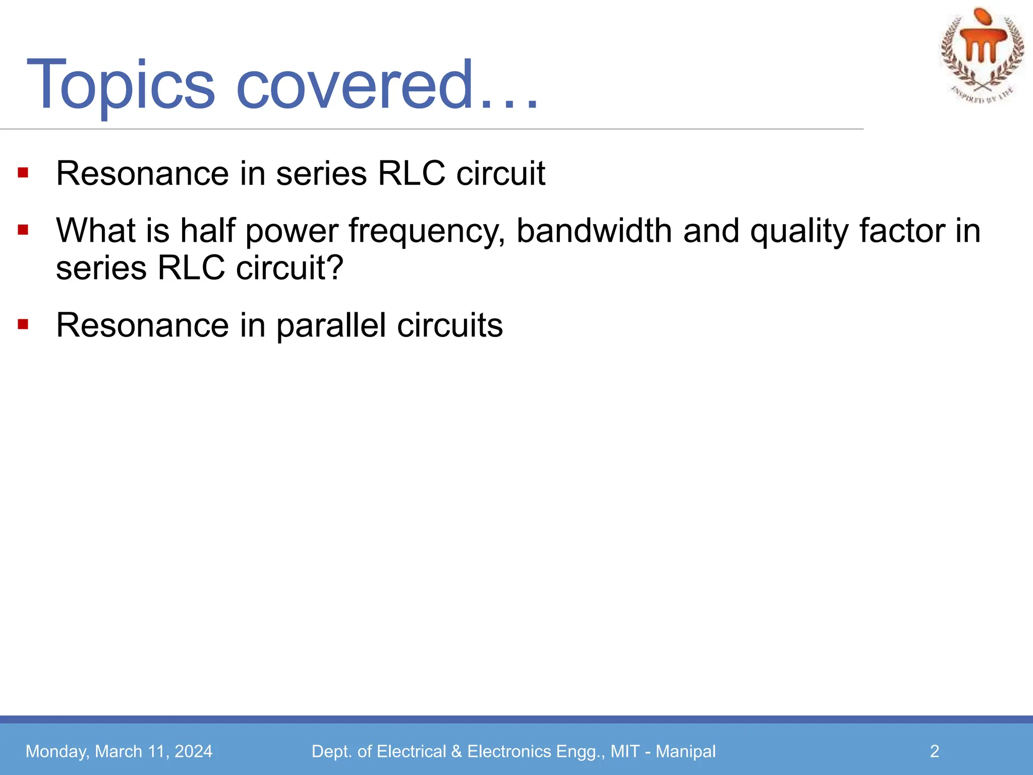 Basic Electric theory - Resonance.pptx | Physics | Science