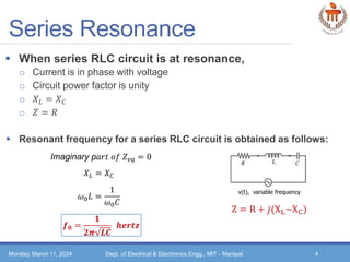 Basic Electric theory - Resonance.pptx | Physics | Science