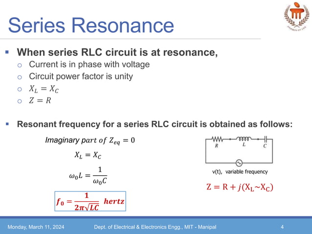 Basic Electric theory - Resonance.pptx | Physics | Science