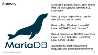 L203326 intro-maria db-techu2020-v9 | PPT