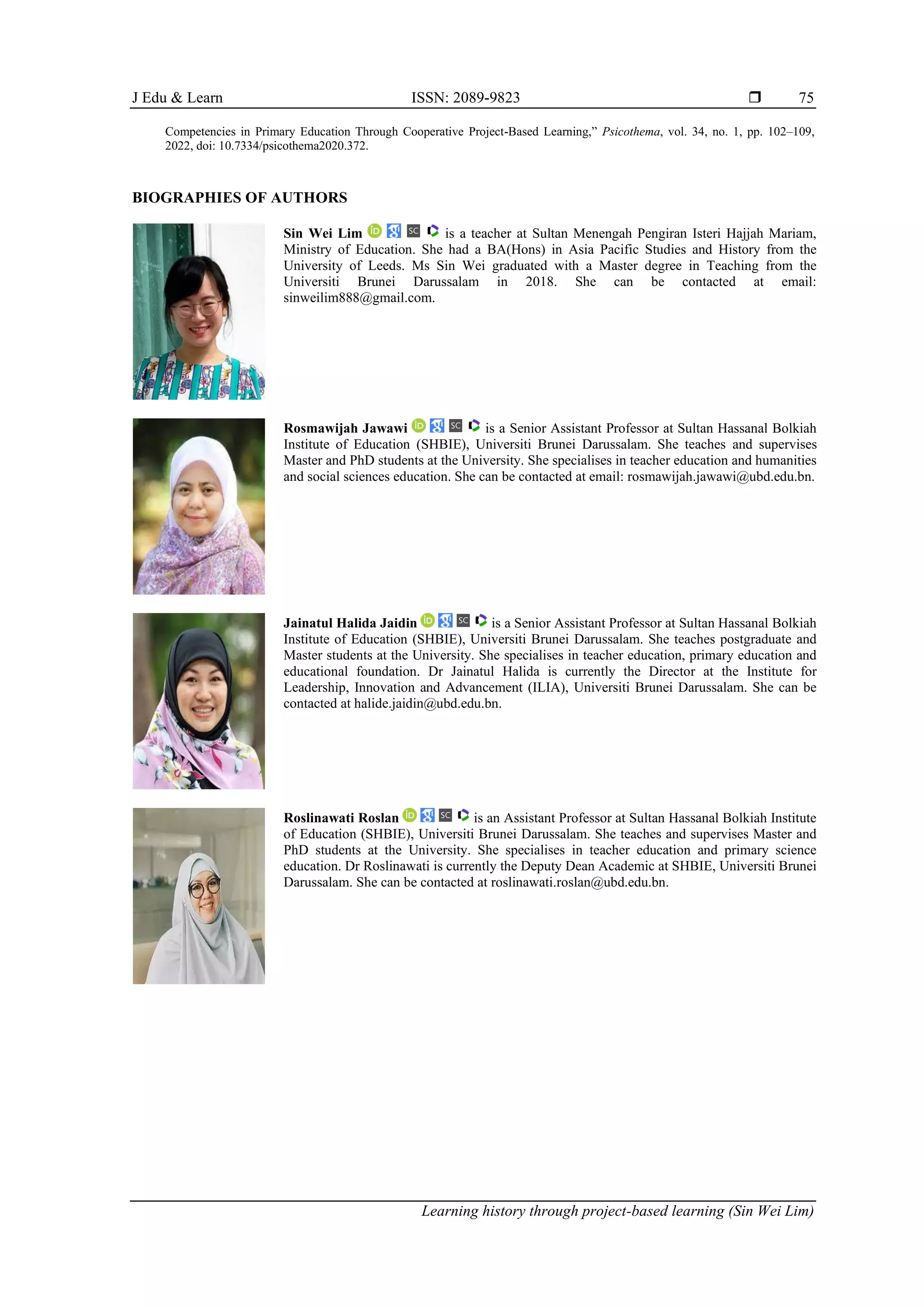 Learning history through project-based learning | PDF