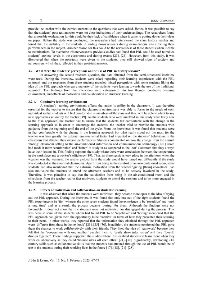 Learning history through project-based learning | PDF