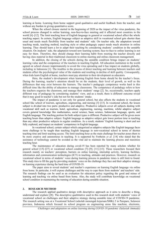 Challenges and adaptation on online learning during COVID-19 pandemic | PDF