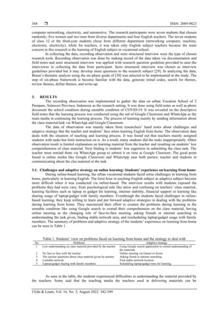 Challenges and adaptation on online learning during COVID-19 pandemic | PDF