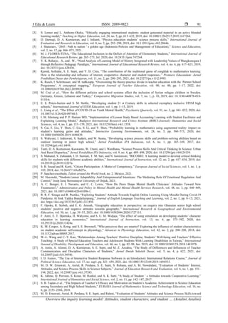 Overview the inquiry learning model: Attitudes, student characters, and ...