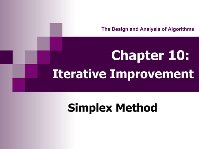 L20 Simplex Method | PPT | Computer Software and Applications | Computing