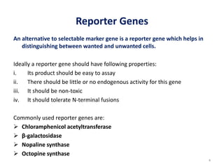 L21. techniques for selection, screening and characterization of ...