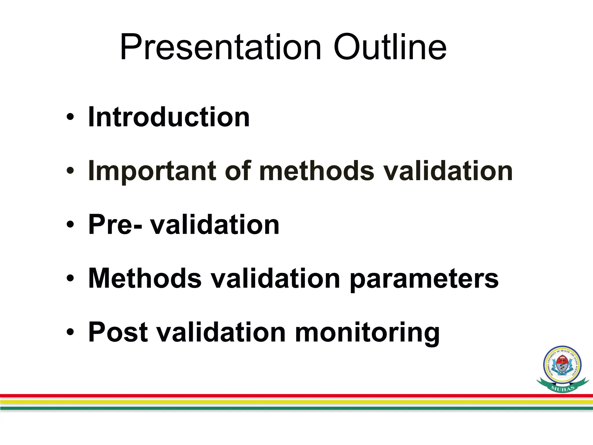Validation of laboratory tests with important guidelines | PPTX