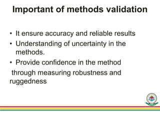 Validation of laboratory tests with important guidelines | PPTX