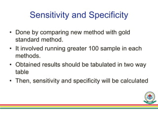 Validation of laboratory tests with important guidelines | PPTX