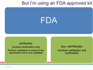 Validation of laboratory tests with important guidelines | PPTX
