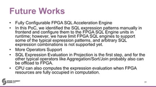 FPGA-Based Acceleration Architecture for Spark SQL Qi Xie and Quanfu Wang | PDF