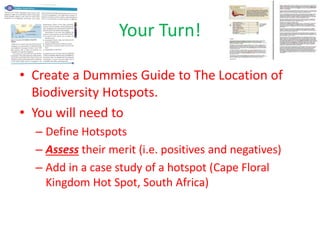 L2 2015 location of bio and hotspots | PPTX | Geography | Science