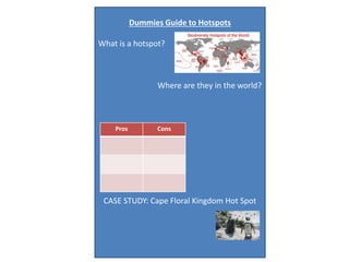 L2 2015 location of bio and hotspots | PPTX | Geography | Science