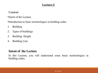types of building as per building bye laws | PPTX