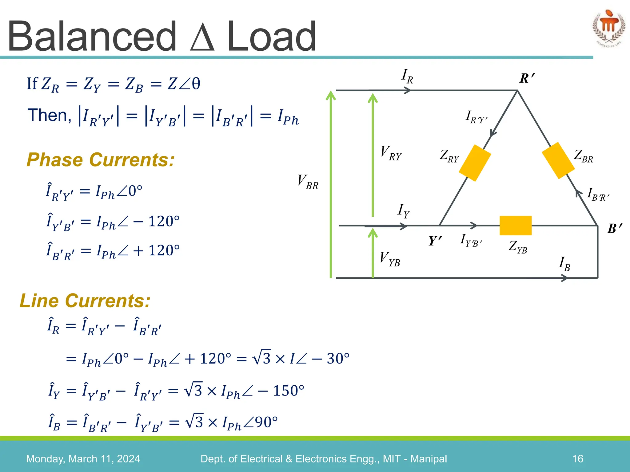 L22,L23 - 3 phase loads Balanced _ Unbalanced loads.pptx | Physics | Science