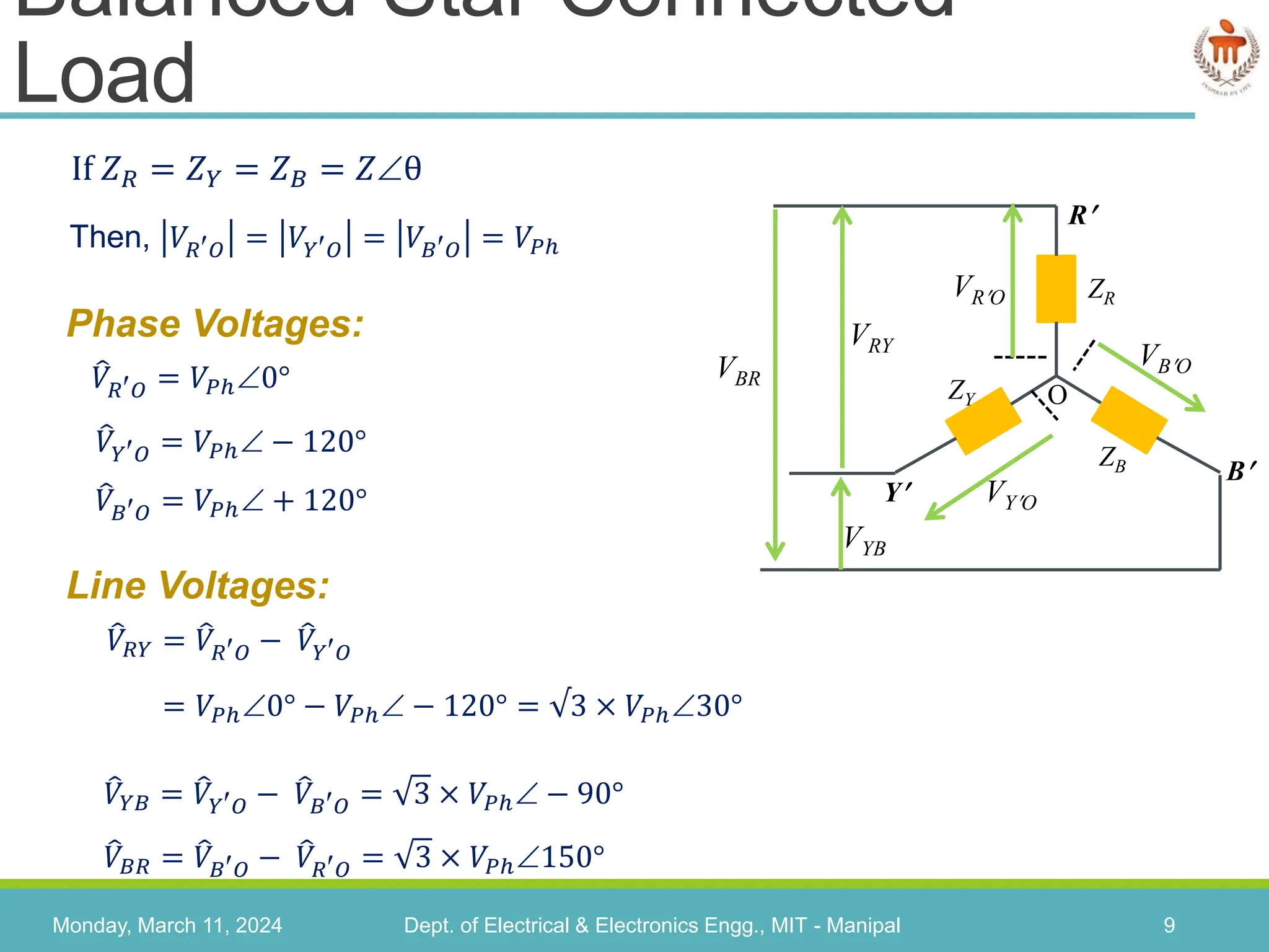 L22,L23 - 3 phase loads Balanced _ Unbalanced loads.pptx