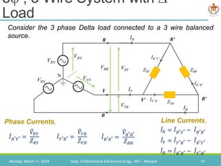 L22,L23 - 3 phase loads Balanced _ Unbalanced loads.pptx