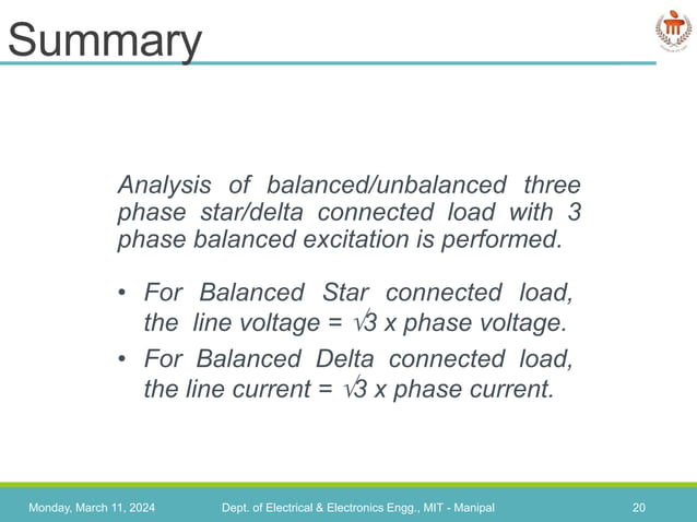 L22,L23 - 3 phase loads Balanced _ Unbalanced loads.pptx | Physics ...