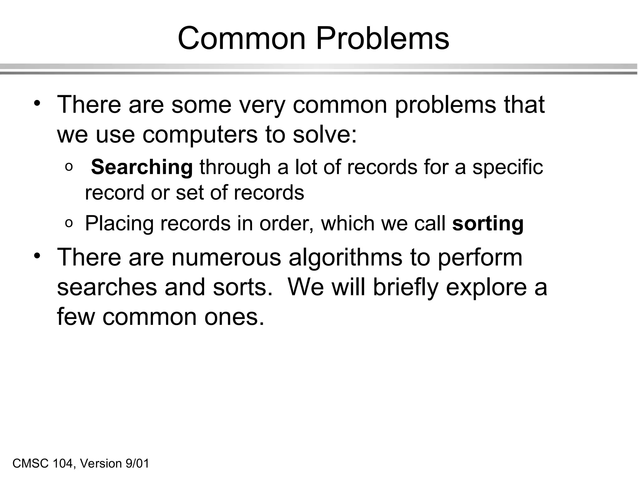 Searching and Sorting algorithms for beginners .ppt