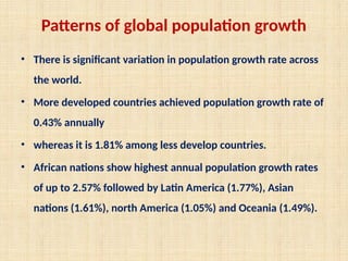 population growth and demographic transition model | PPT