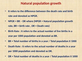 population growth and demographic transition model | PPTX