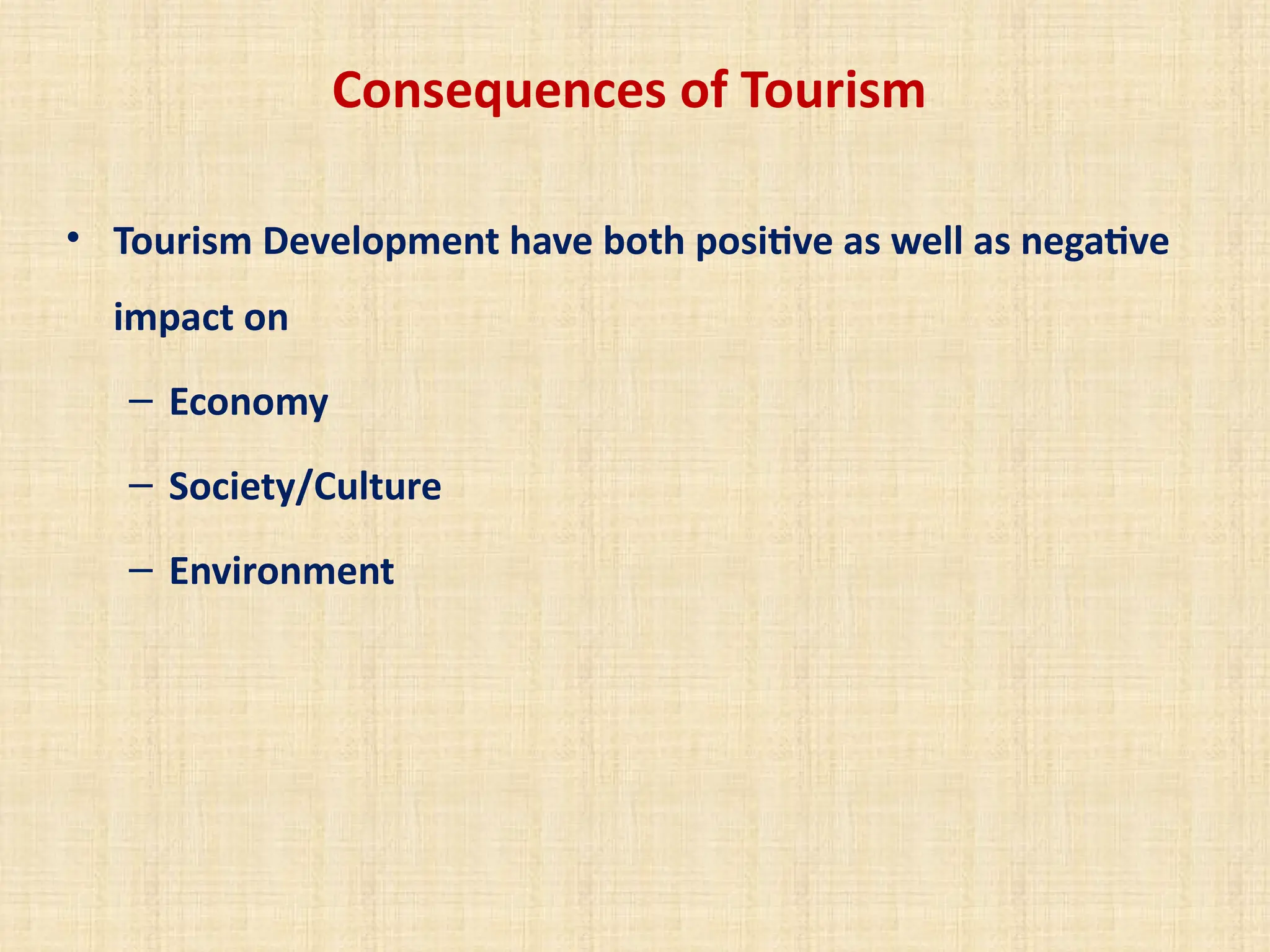 Consequences of tourism: positive and negative | PPTX