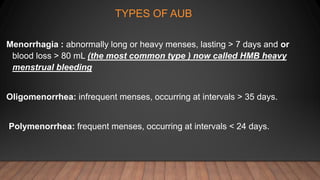 L38 Abnormal uterine bleeding | PPT