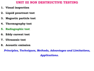 L24 radiographic test | PPTX