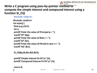 L25-L26-Parameter passing techniques.pptx | Programming Languages | Computing