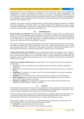 An Anticipatory Examination of the Incorporation of Artificial Intelligence in Subsequent ...