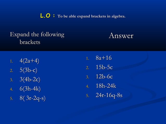L25, expanding brackets_in_algebra | PPT