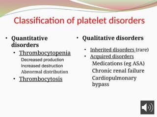 L25 Platelet Disorders very important topic | PPT