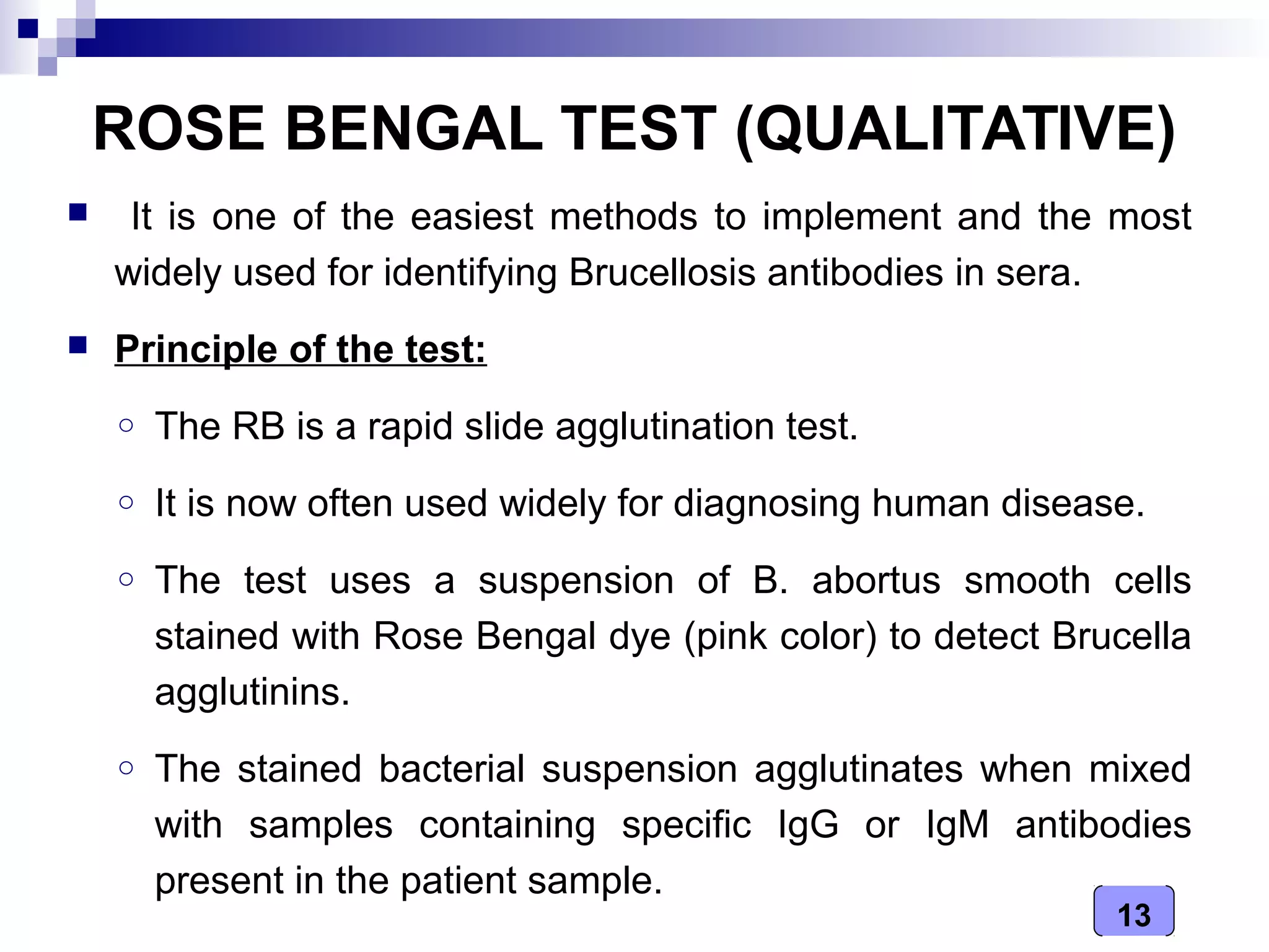 Medical Microbiology Laboratory (Brucella spp.) | PDF