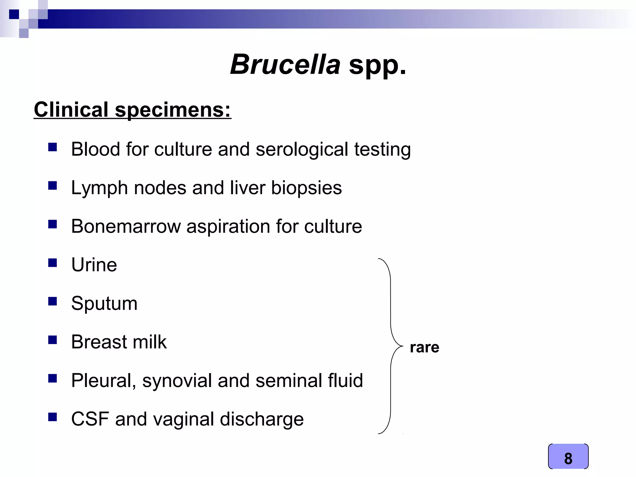Medical Microbiology Laboratory (Brucella spp.) | PDF