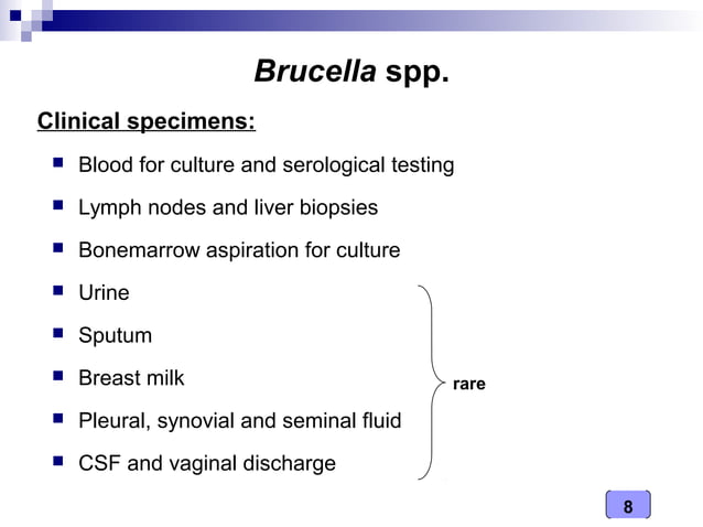 Medical Microbiology Laboratory (Brucella spp.) | PDF