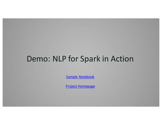 Natural Language Understanding at Scale with Spark-Native NLP, Spark ML, and TensorFlow with ...