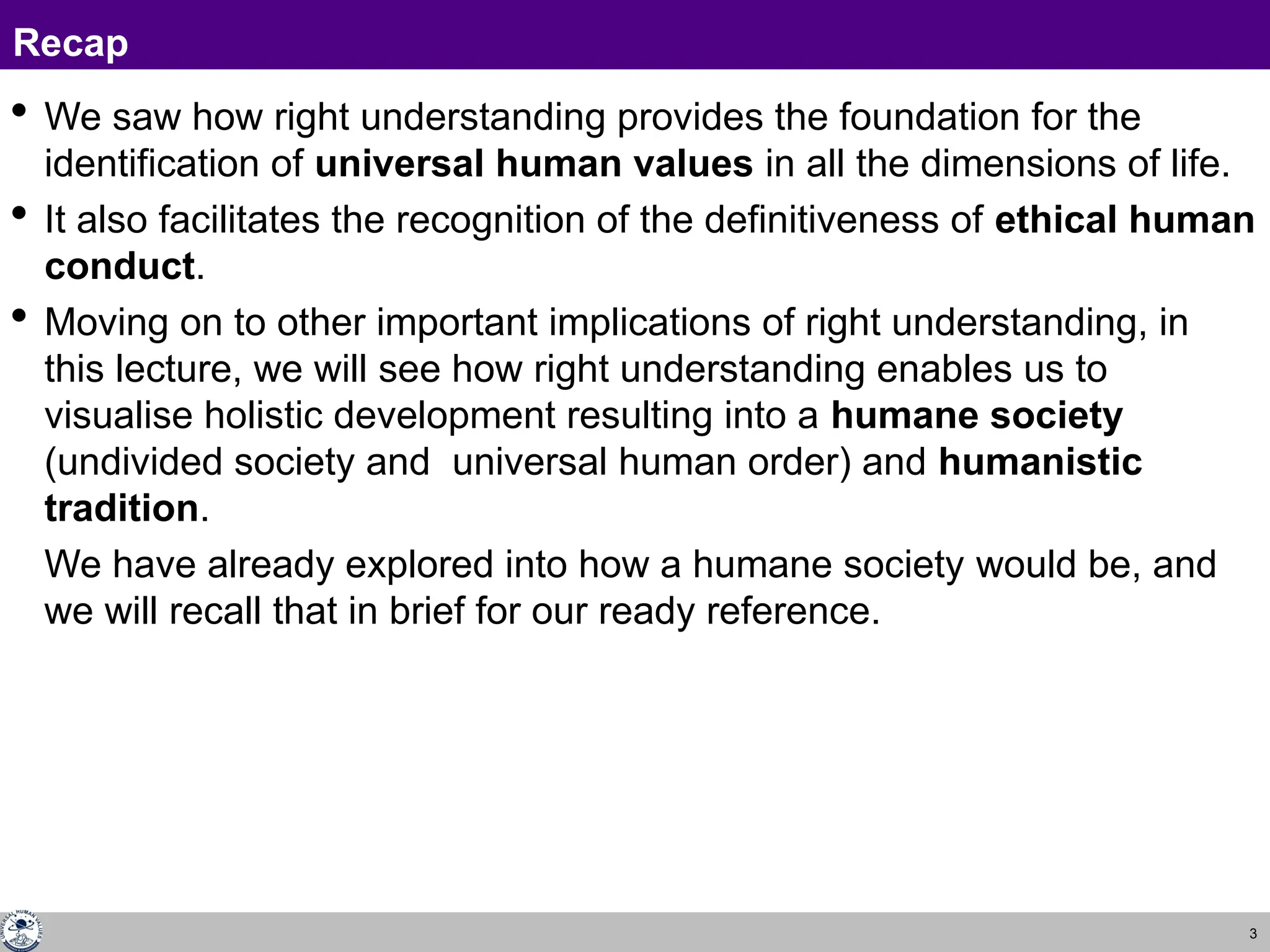 L 26 Holistic Development towards Humane Society & Traditiion v5.ppt