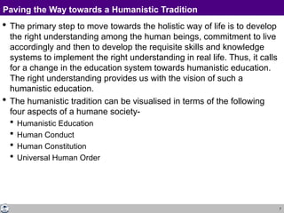 L 26 Holistic Development towards Humane Society & Traditiion v5.ppt