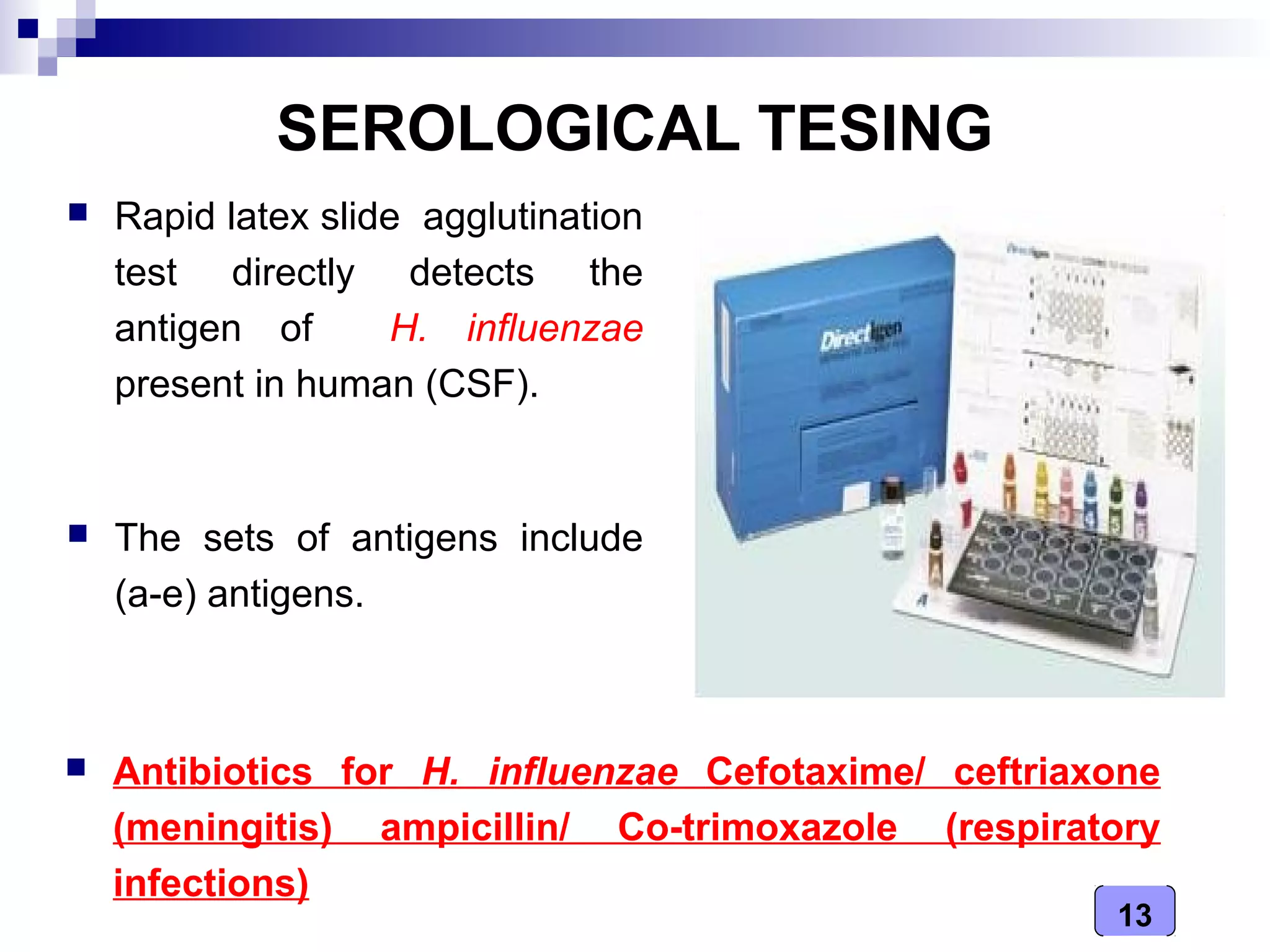 L27 - Medical Microbiology Laboratory (Haemophilus spp.) | PDF