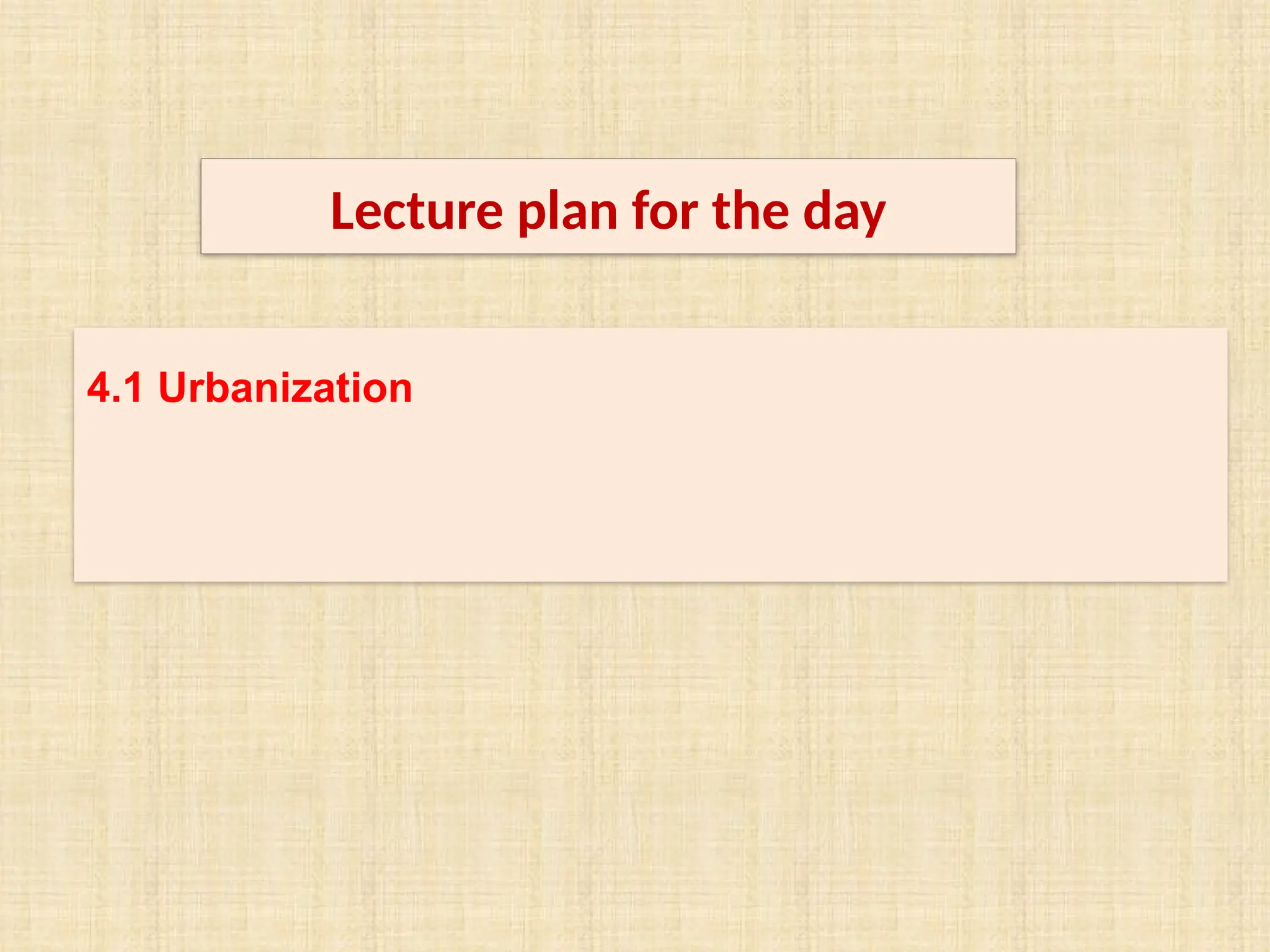 Urbanization concept and problems in the world | PPTX