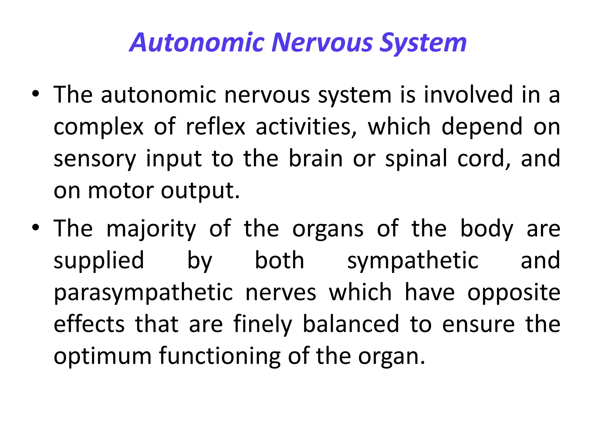 Autonomic nervous system | PPTX