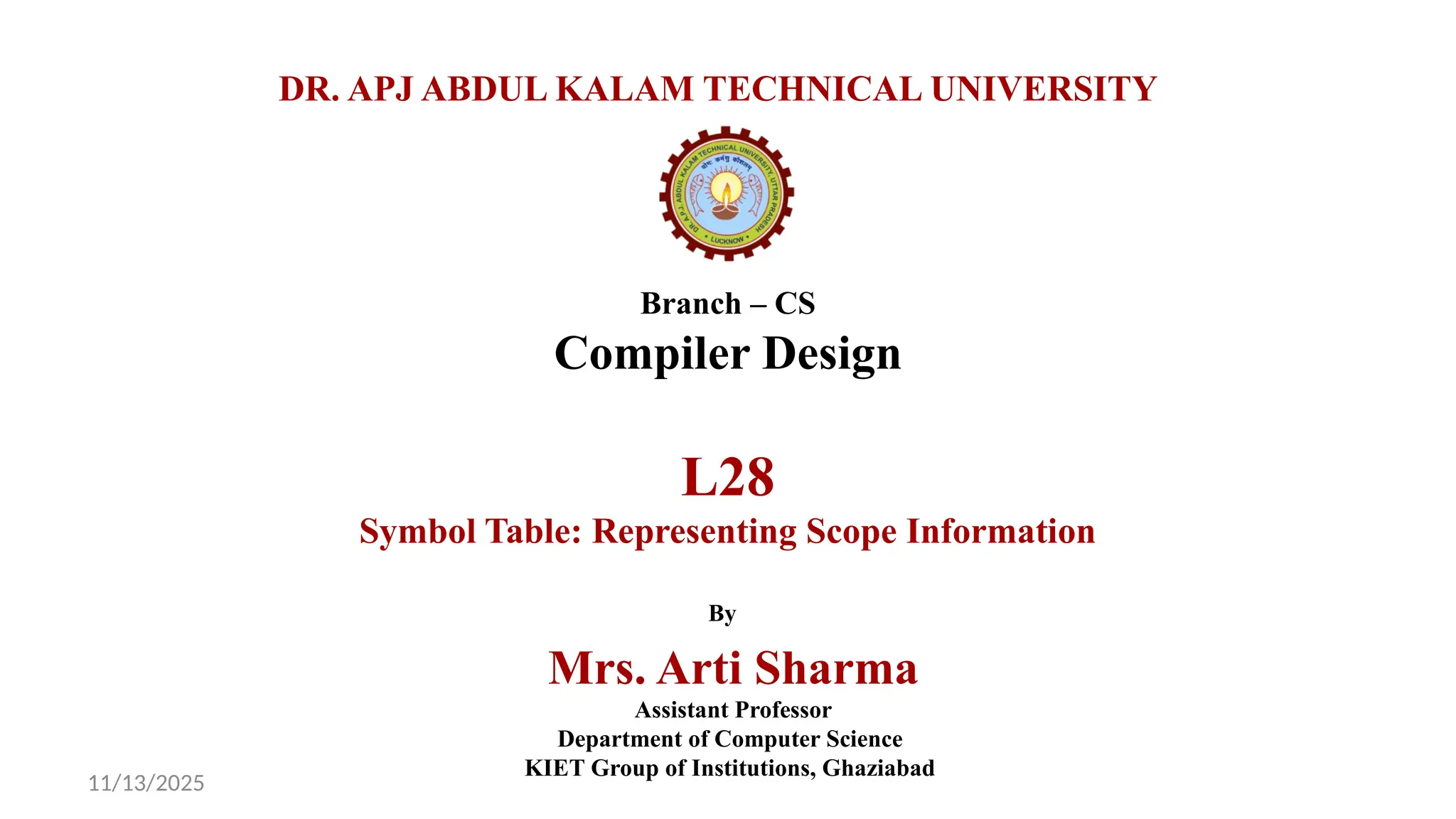 L28_Symbol Tables Representing_compile design.pptx