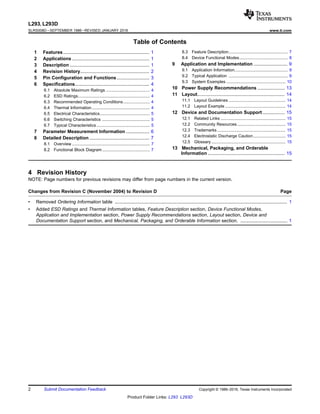 Datasheet IC L293 | PDF