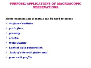 macroscopic observation | PPTX