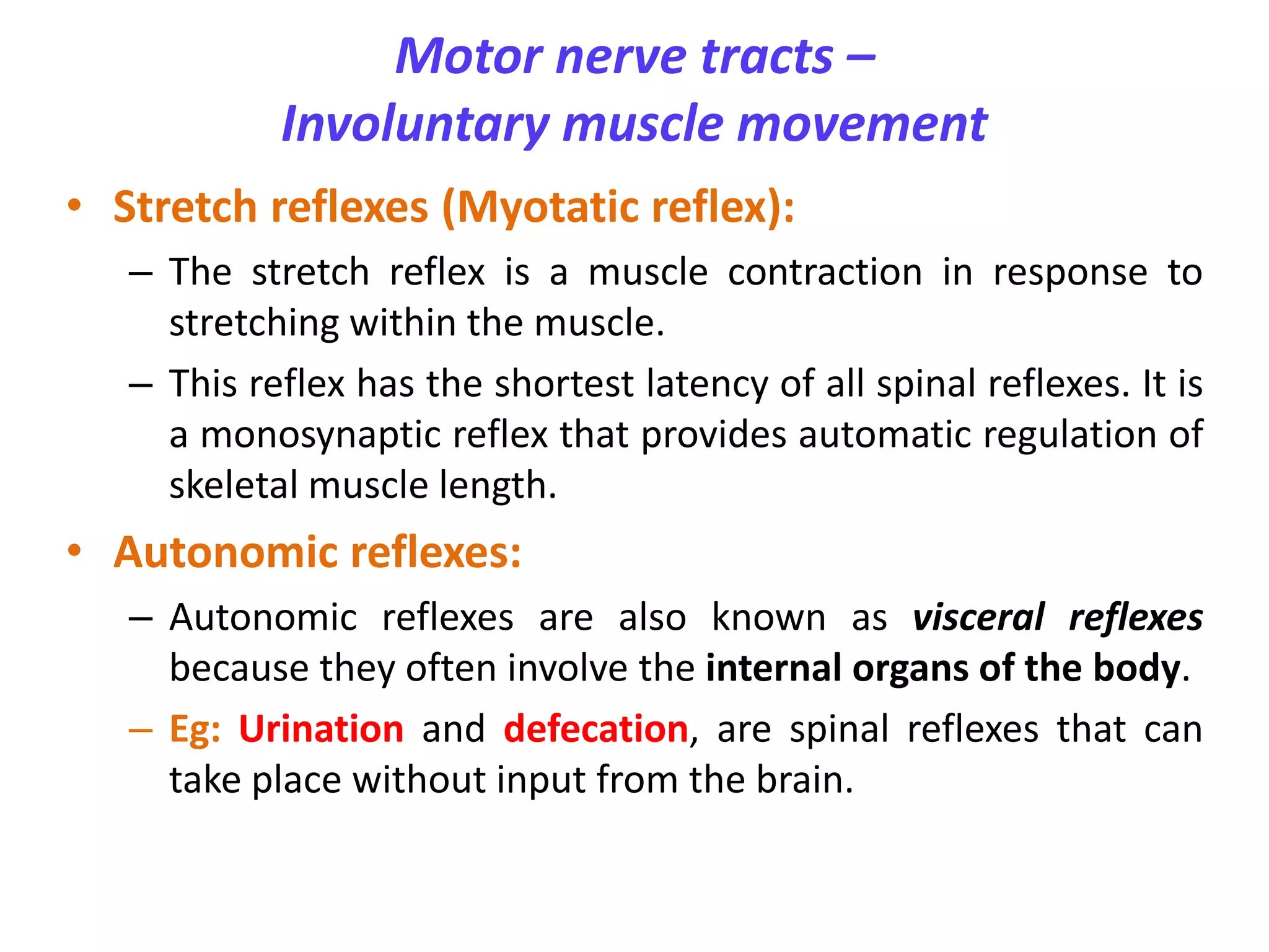 Sensory and motor pathways | PPTX