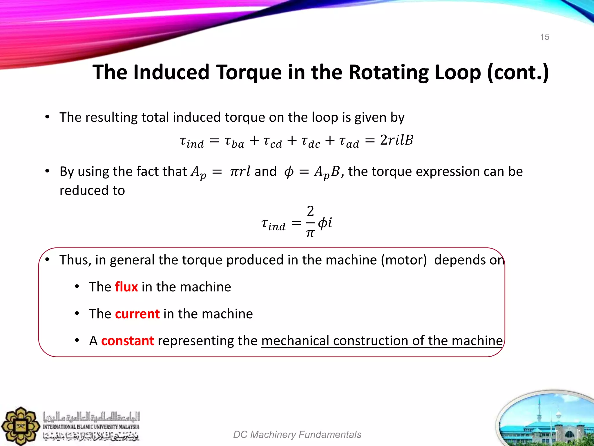 DC Machinery Fundamentals | PPTX