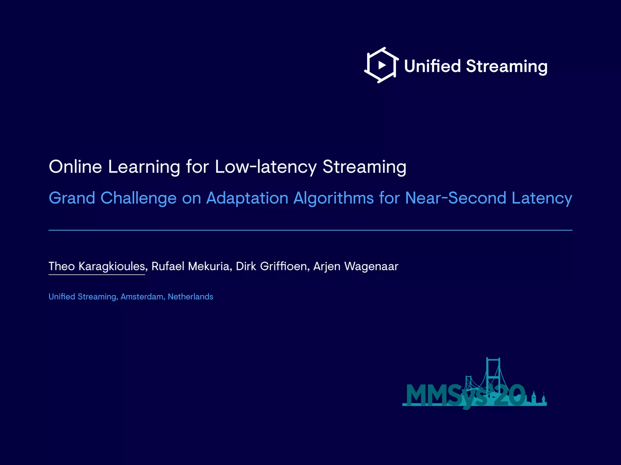 Online learning for low-latency streaming | PDF