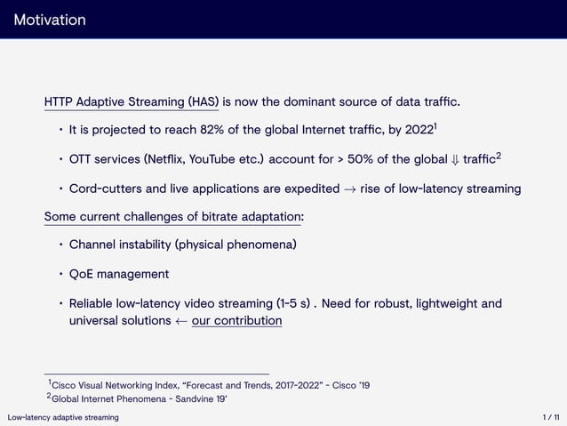 Online learning for low-latency streaming | PPT