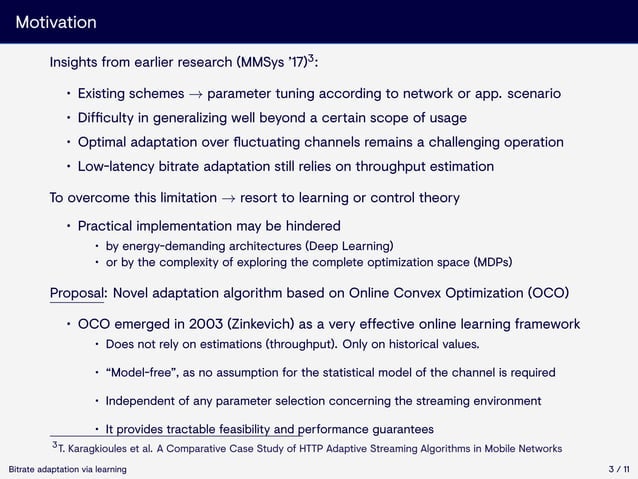 Online learning for low-latency streaming | PPT